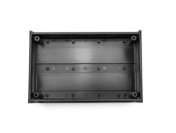 Desktop plastic enclosure with inclined lid for electronic devices PP71