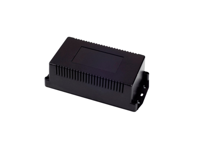 Wall mounted plastic enclosure with flanges for electronic devices PM0090