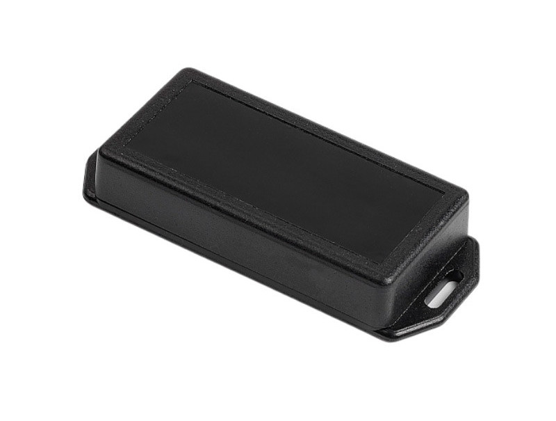 Wall mounted plastic enclosure with flanges for electronic devices PM0008