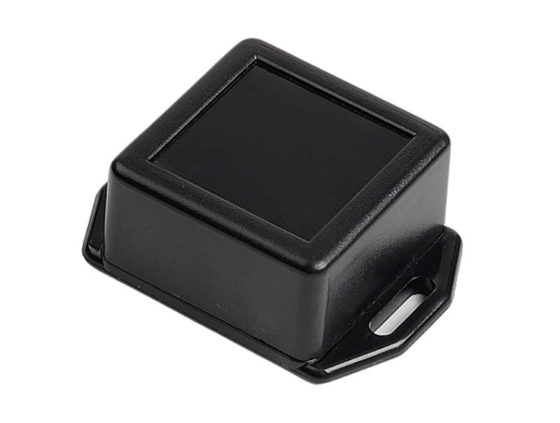 Wall mounted plastic enclosure with flanges for electronic devices PM0002