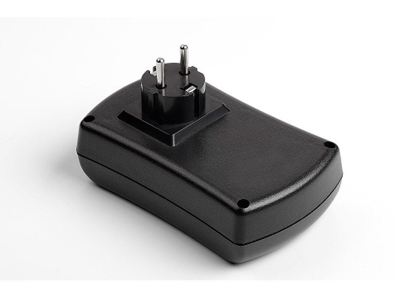 Connectable plastic enclosure by schuko plug for electronic devices PD140