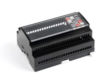 DIN rail plastic enclosures for electronic devices