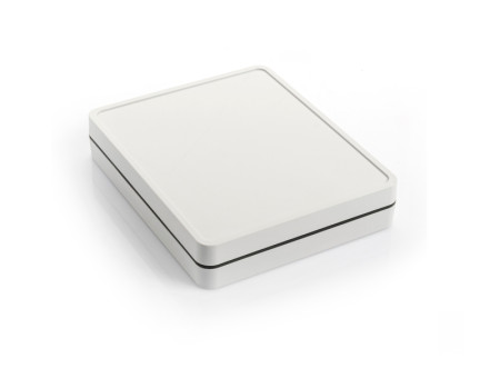 Wall mounted plastic enclosure with flanges and ip protection for ...