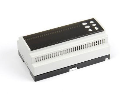 DIN rail plastic enclosures for electronic devices