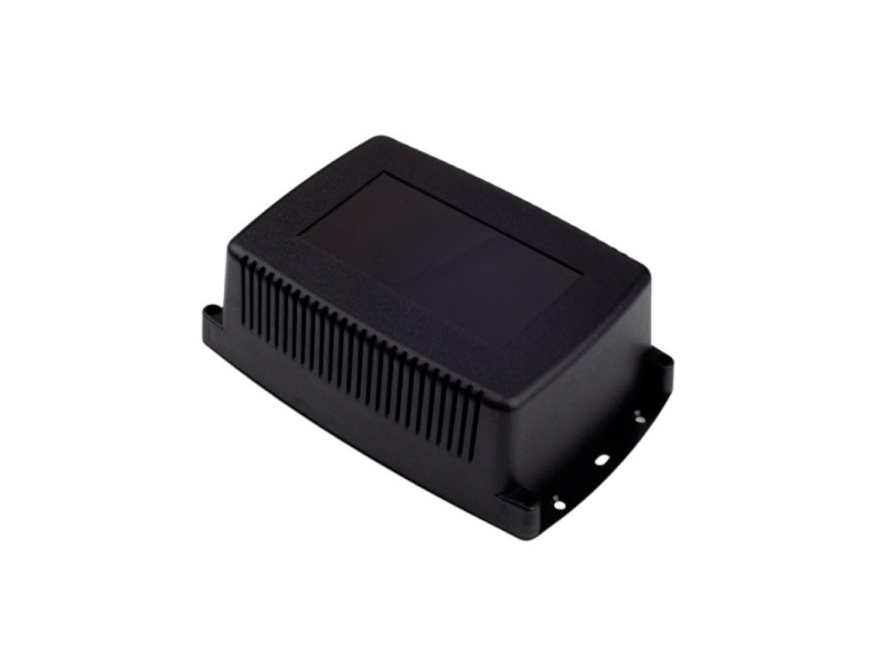 Wall mounted plastic enclosure with flanges for electronic devices PM0100